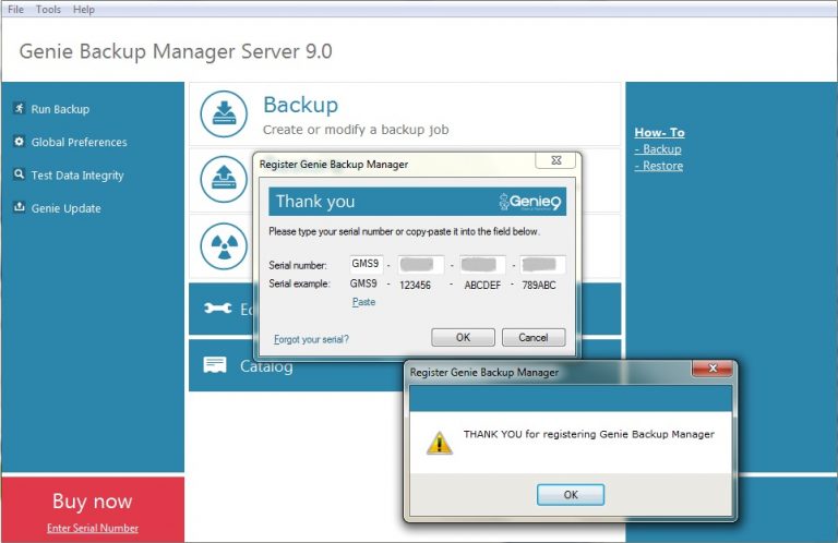 How to Register Genie Backup Manager - Genie9 Wiki